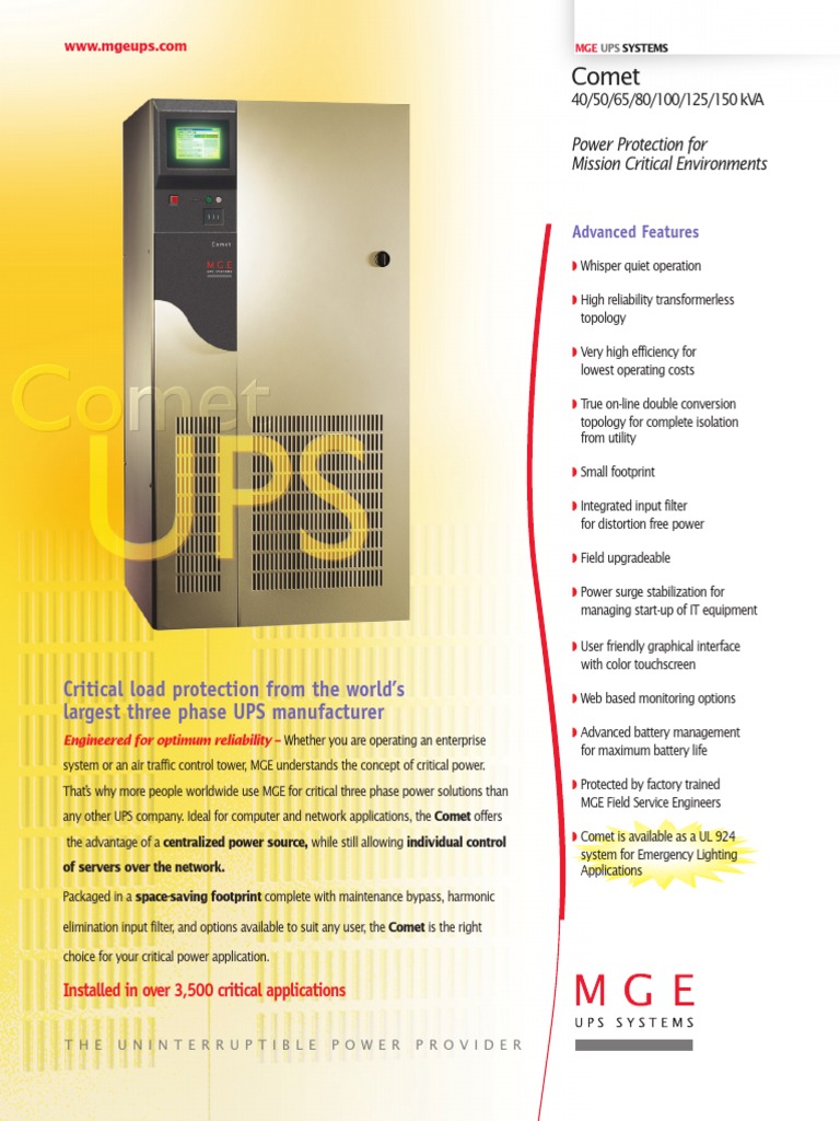 Comet Brochure | PDF | Power Inverter | Transformer