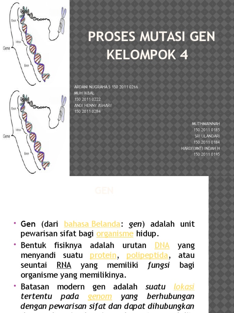 Proses Mutasi Gen | PDF