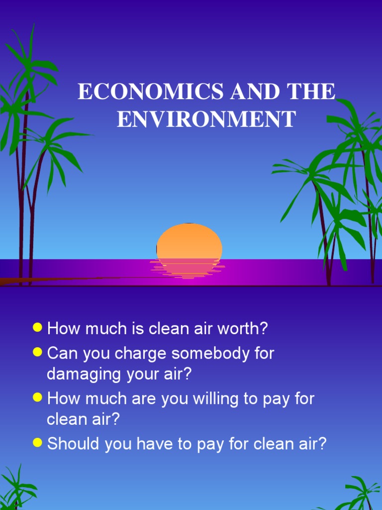 Understanding the Evolution of Environmental Economics: From Market ...