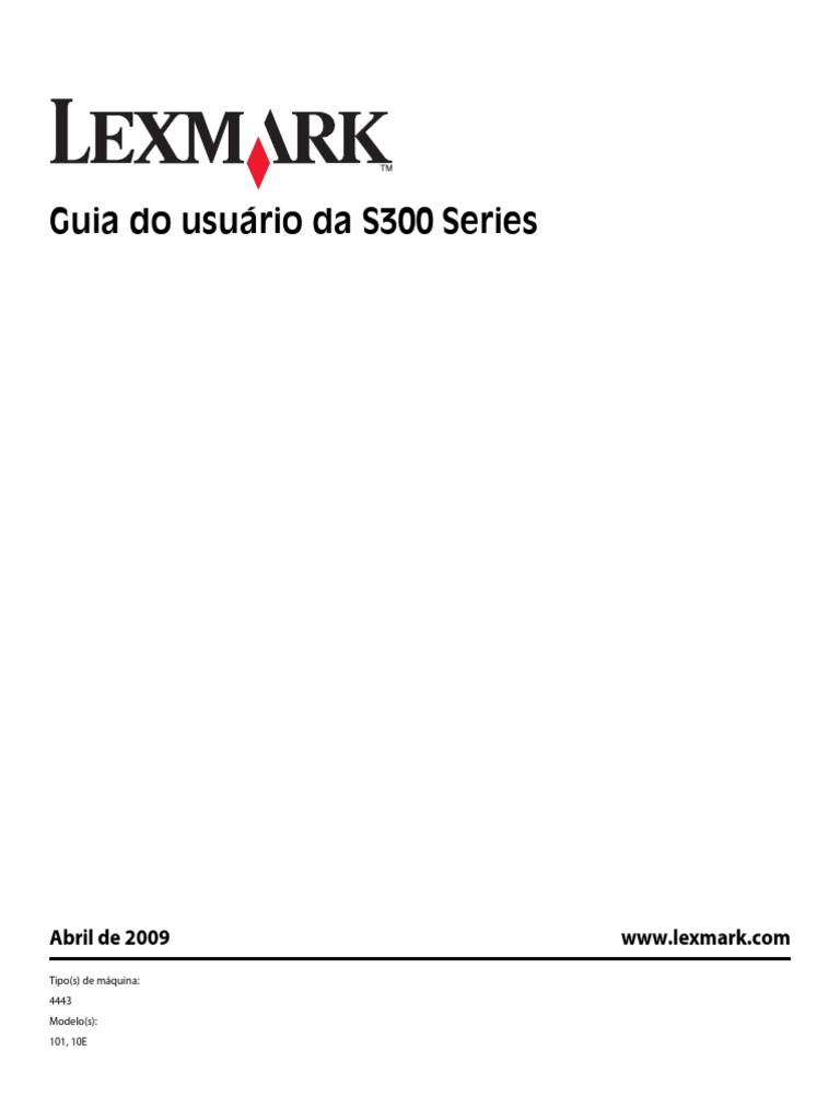 Lexmark S300 - Guia Do Usuário | PDF | Impressora (informática) | Impressão