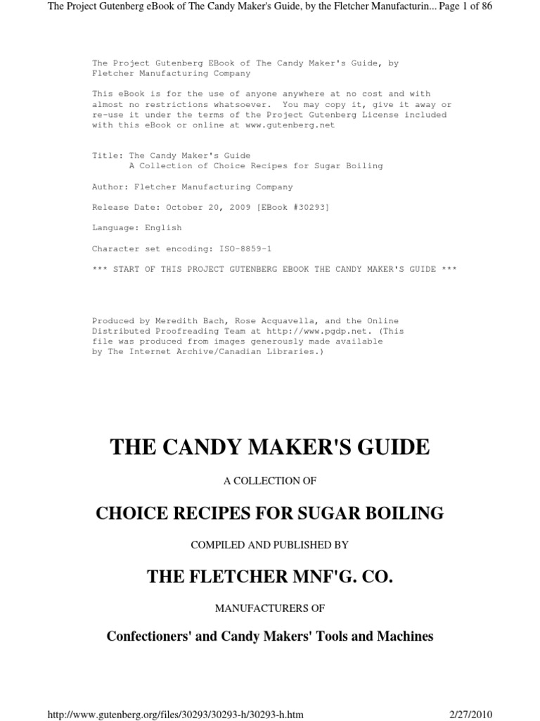 The Candy Maker's Guide | PDF | Confectionery | Candy