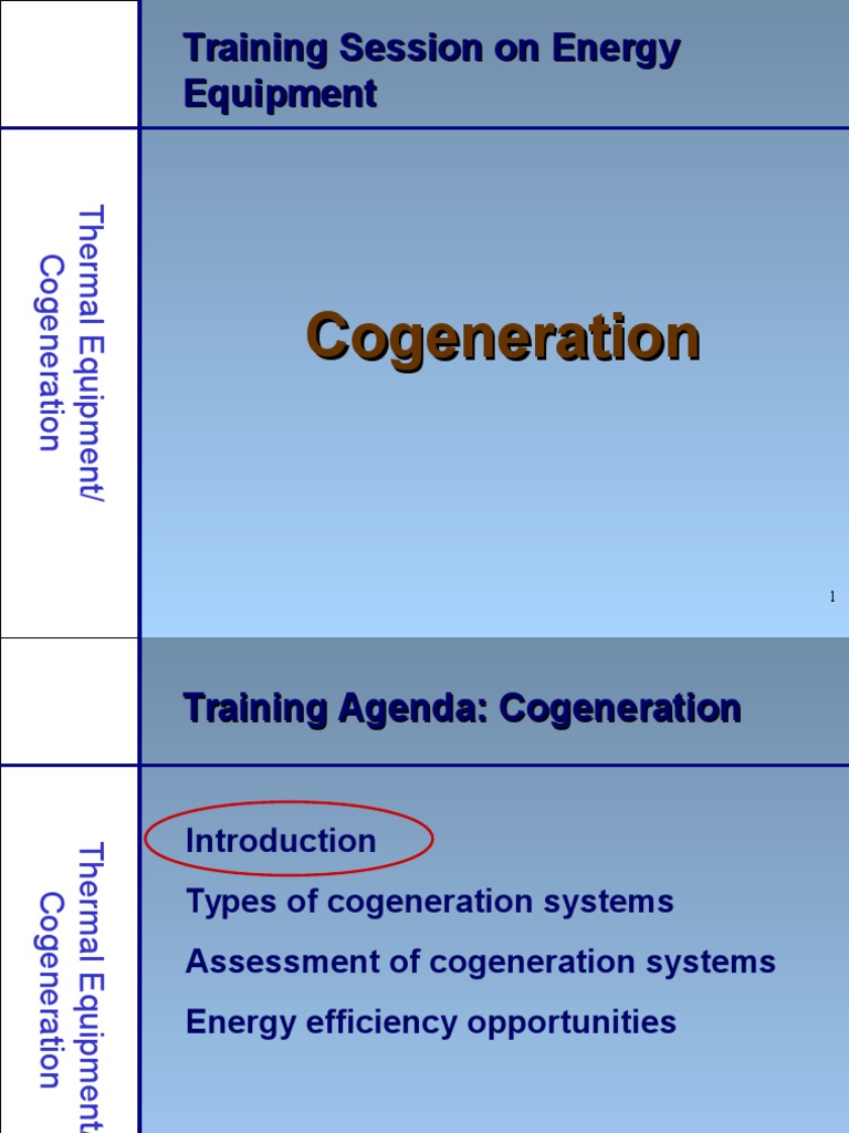 Co Generation | PDF | Cogeneration | Steam