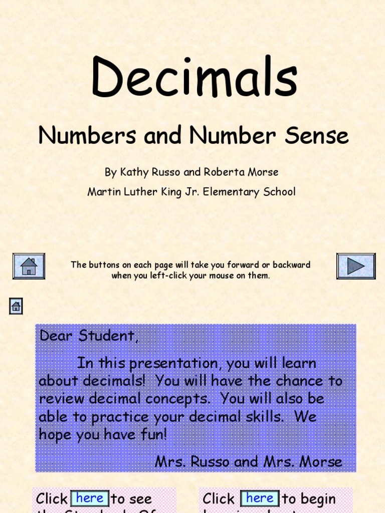 Decimals: Numbers and Number Sense | Download Free PDF | Fraction ...