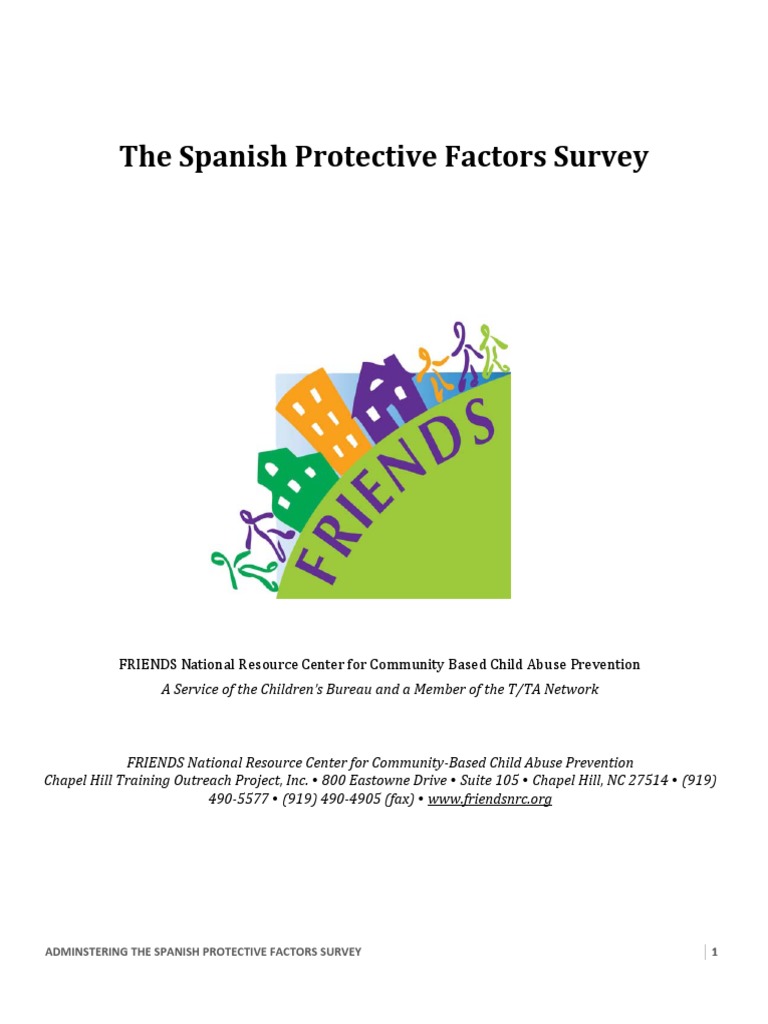 Protective Factors Survey (Spanish) | PDF | Survey Methodology | Child ...