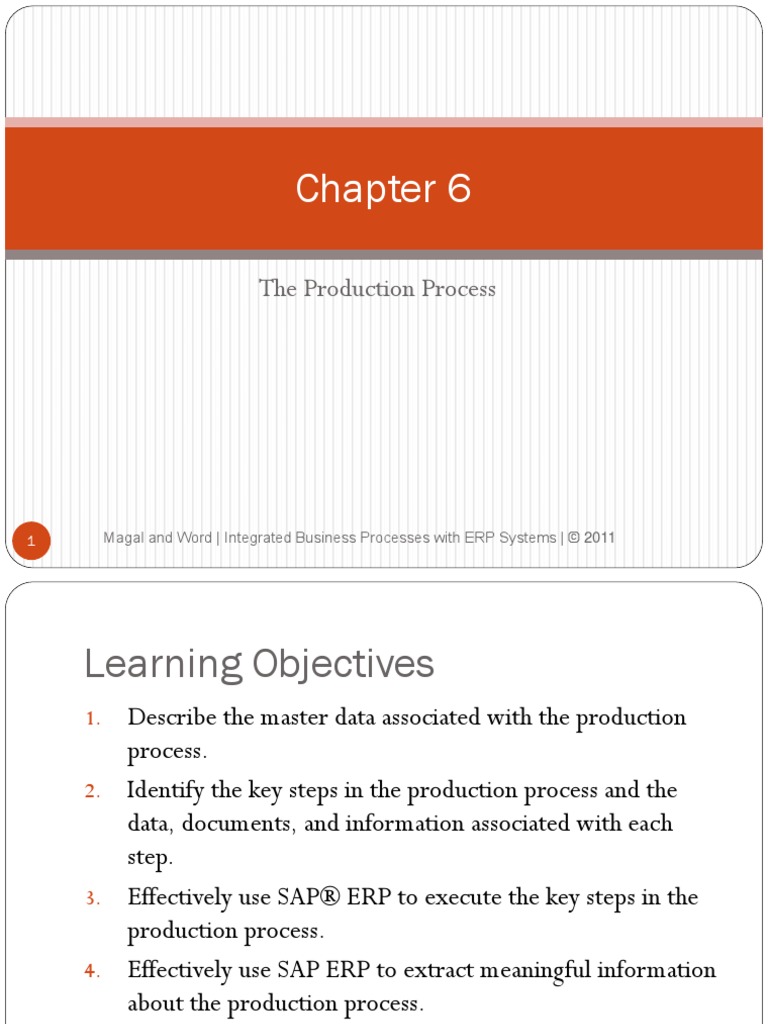 Ch06 The Production Process | PDF | Enterprise Resource Planning ...