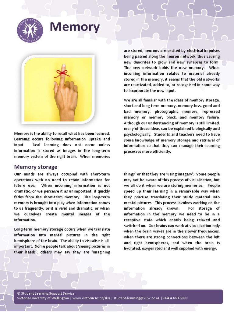 Memory PDF | PDF | Memory | Recall (Memory)