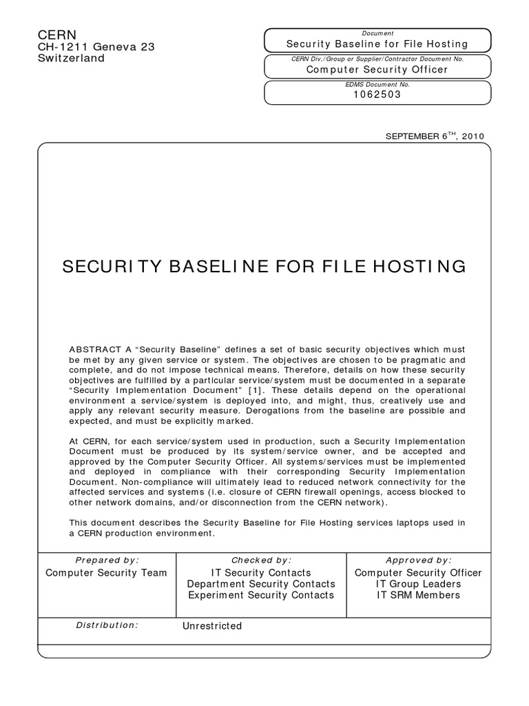Security Baseline for File Hosting | Computer File | Online Safety ...
