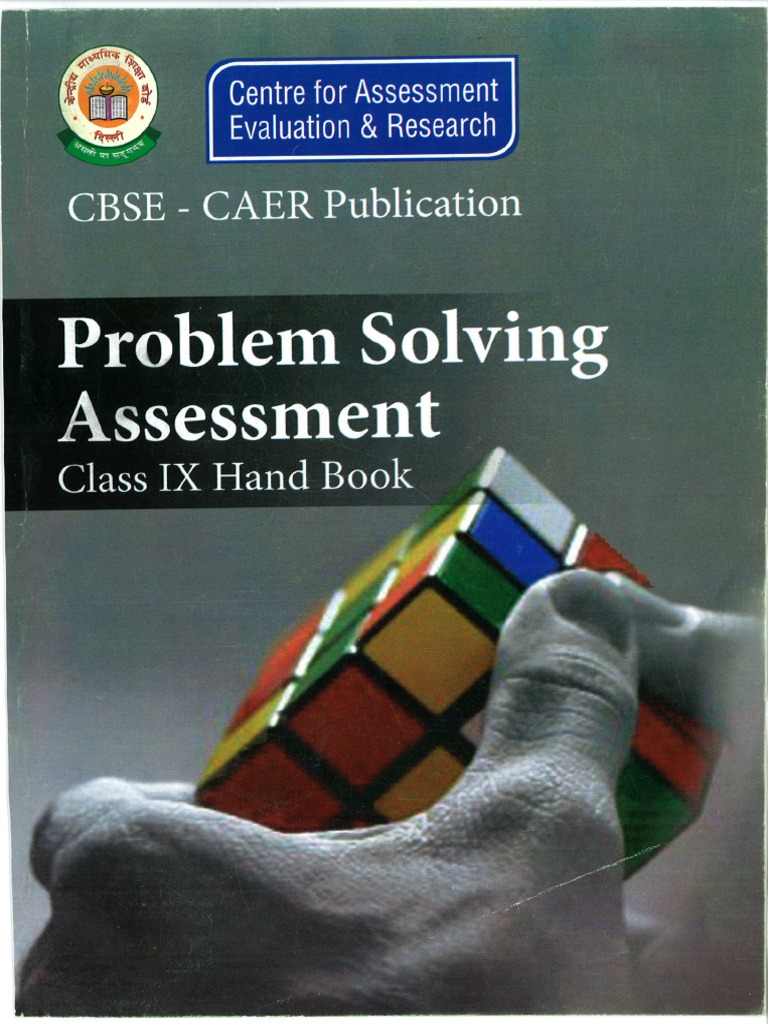 CBSE Hand Book For PSA (Problem Solving Assessment) | PDF
