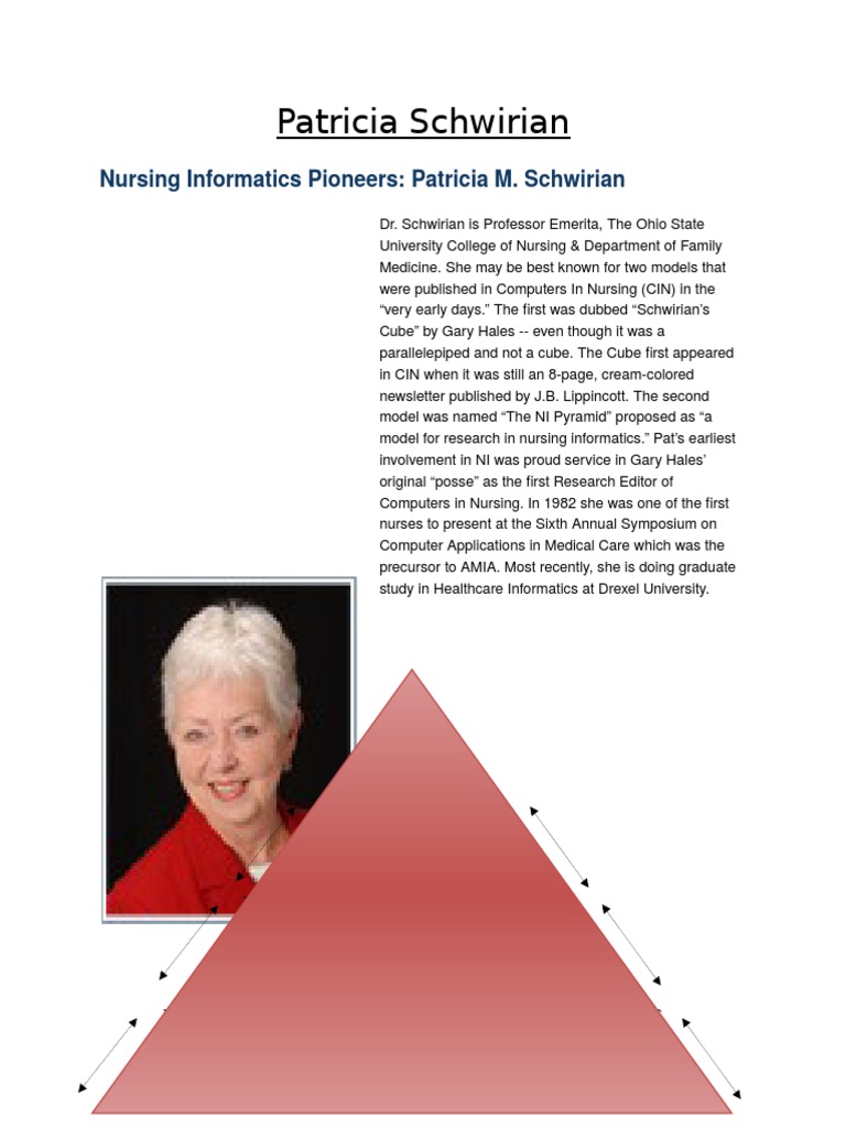 Nursing Informatics Pioneers: Patricia M. Schwirian | PDF