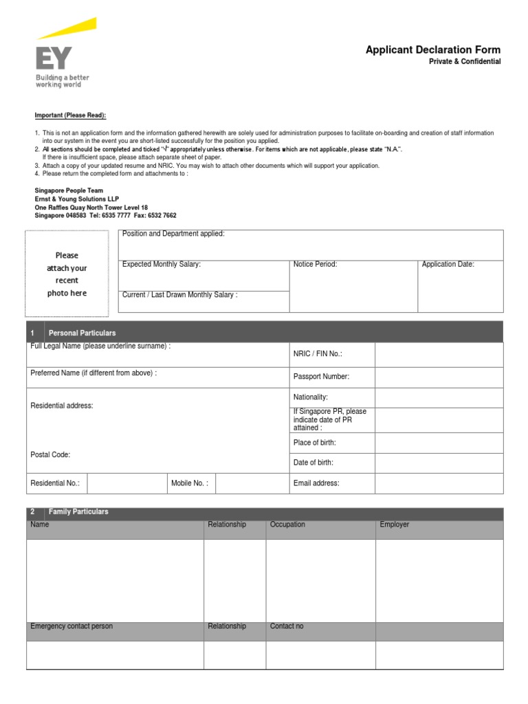 Applicant Declaration Form Guide | PDF | Lawsuit | Government