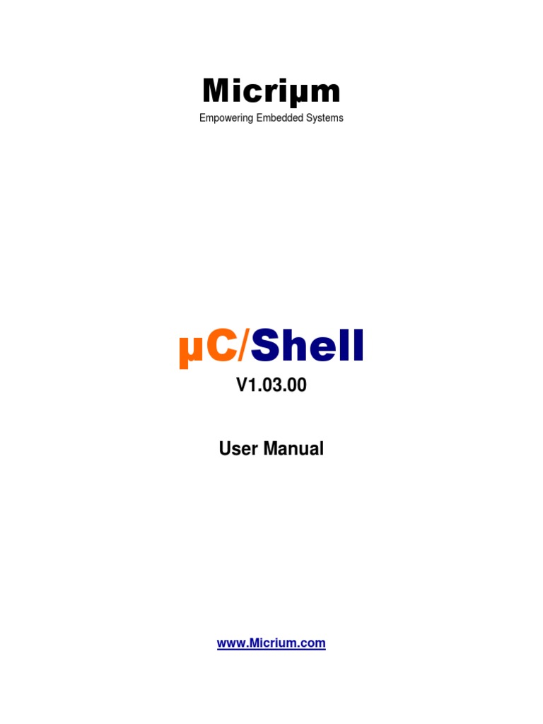 UC Shell Manual | PDF | Parameter (Computer Programming) | Shell (Computing)