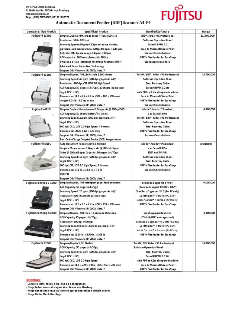 Katalog Full Scanner | PDF | Computers