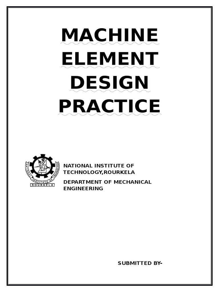 Machine Element Design Practice | PDF
