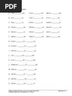 Unit Conversion Practice Worksheet | PDF