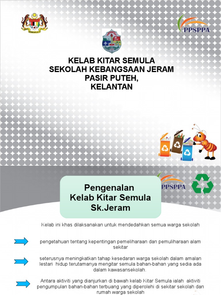 2291 - Slide Pembentangan Modul Kelab Kitar Semula TOT | PDF