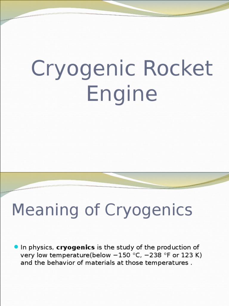 Cryogenic Rocket Engine | PDF | Rocket | Rocket Engine