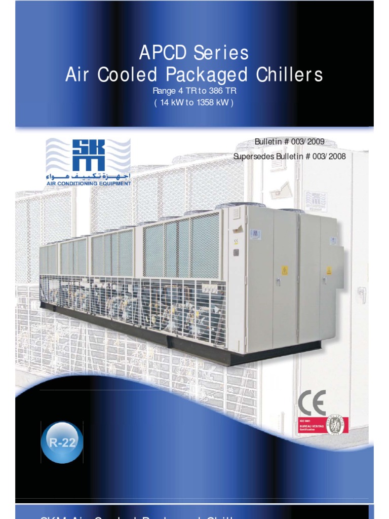 APCD Series Air Cooled Packaged Chillers | PDF | Air Conditioning | Heat Exchanger