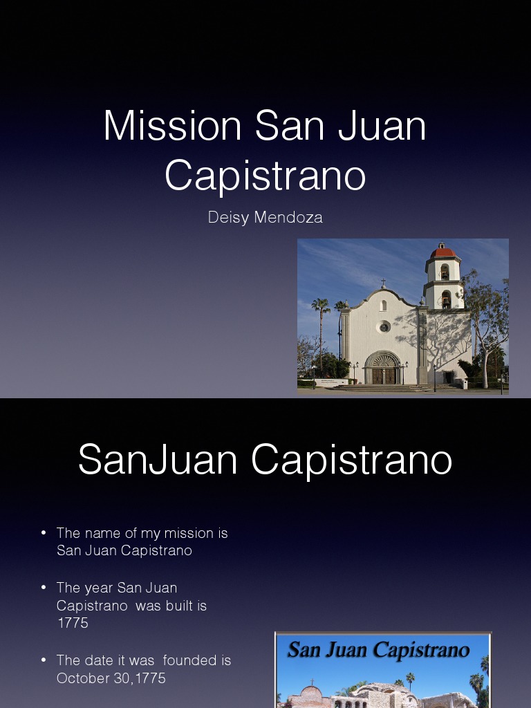 History of Mission San Juan Capistrano | PDF | Religion & Spirituality