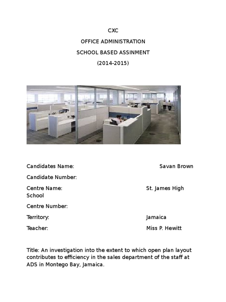 Office Admin SBA(2) | Survey Methodology | Questionnaire