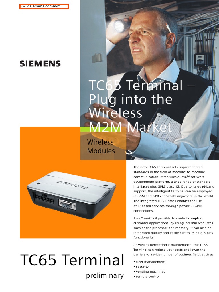 Datasheet TC65 Terminal | PDF | General Packet Radio Service ...