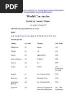 Iso Currency Codes | PDF
