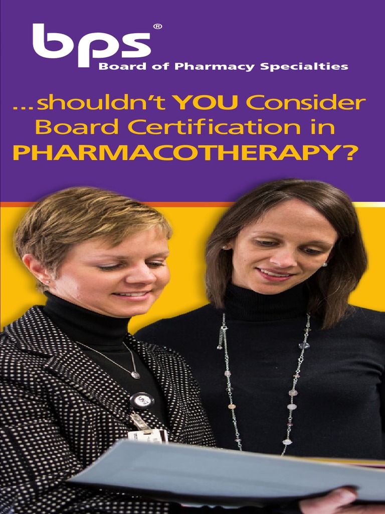 BPS Pharmacotherapy Bro - Ef1 | PDF | Professional Certification | Pharmacy