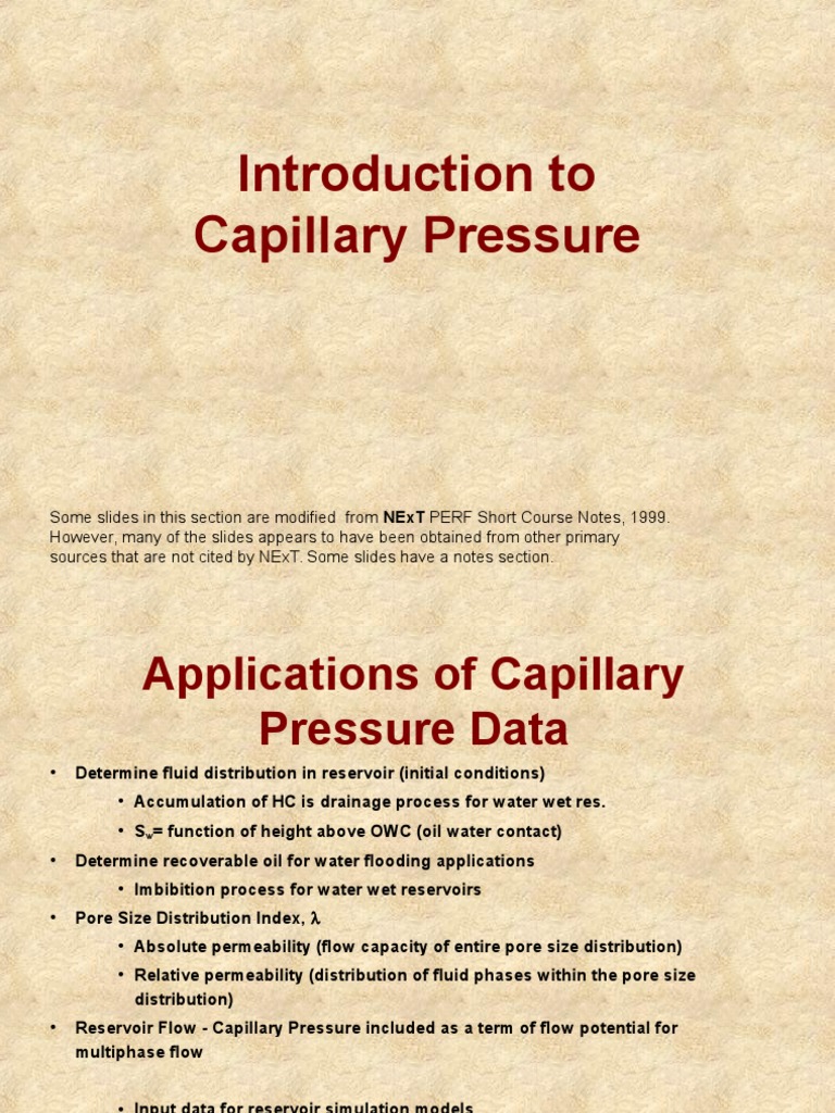 Introduction To Capillary Pressure | PDF | Petroleum Reservoir | Wetting