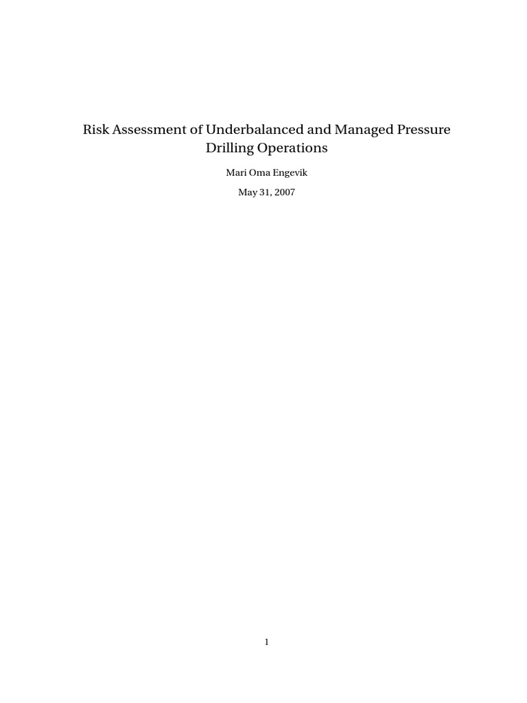 Chapter Managed Pressure Drilling Operations | Download Free PDF | Oil ...