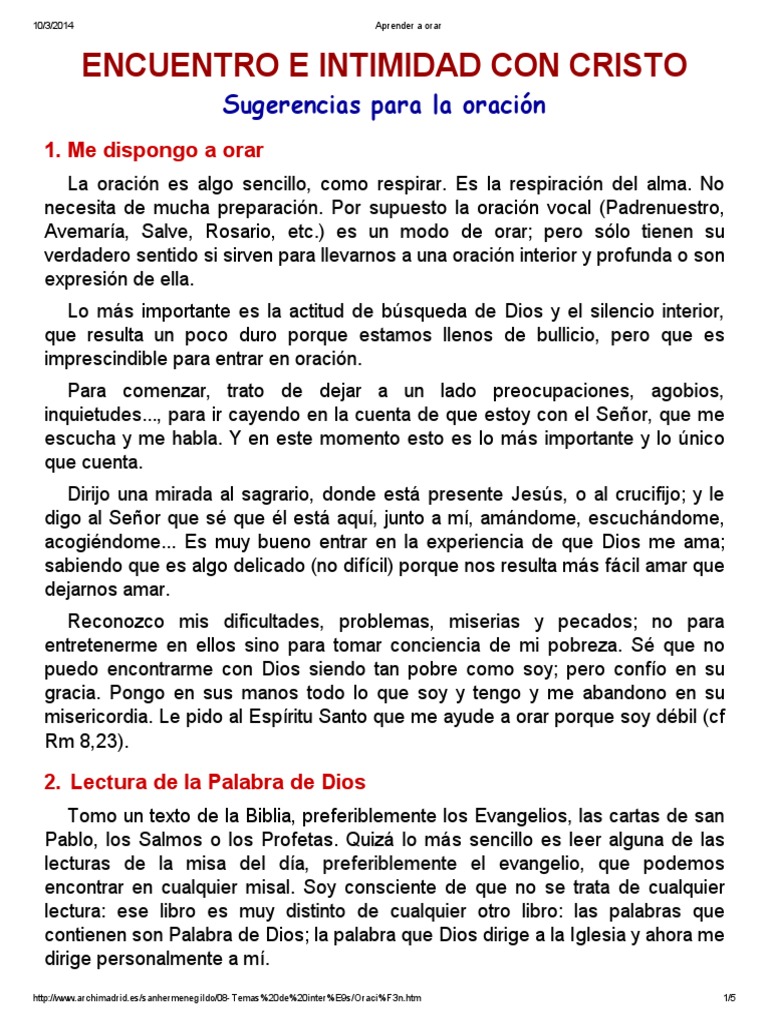 Aprender a orar.pdf | Oración | Misa (liturgia)