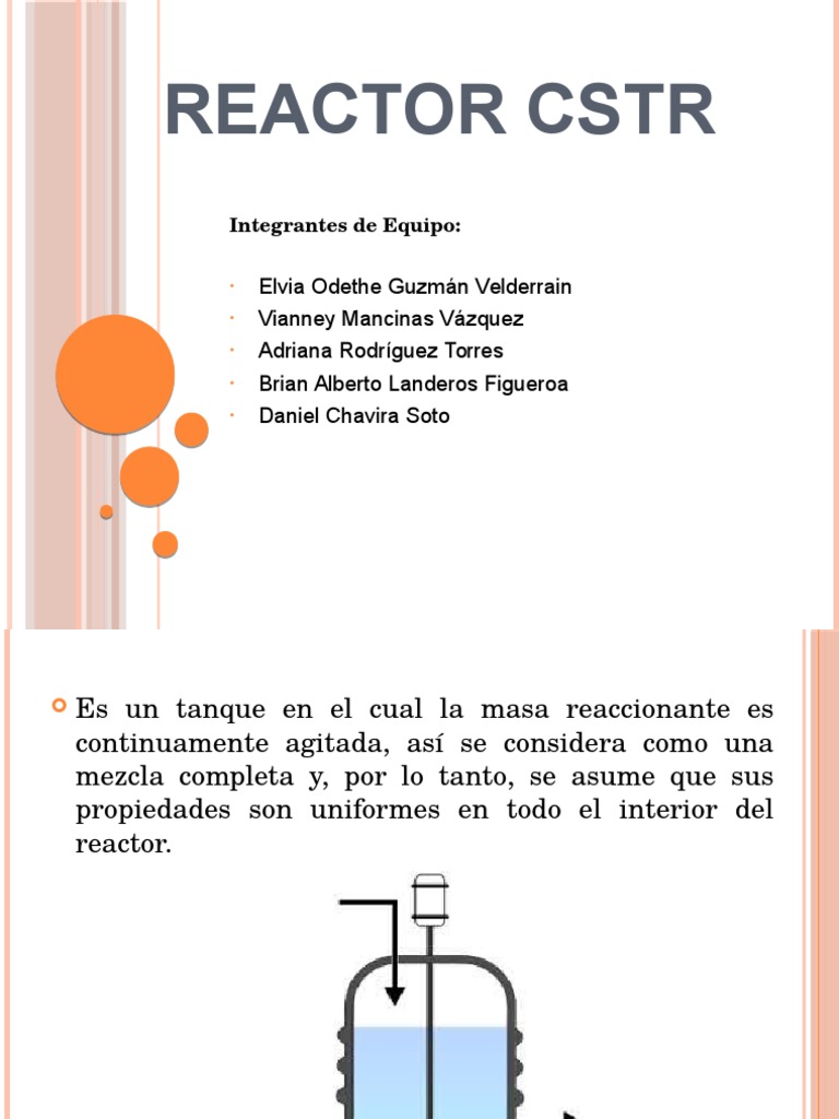 Reactor CSTR | PDF