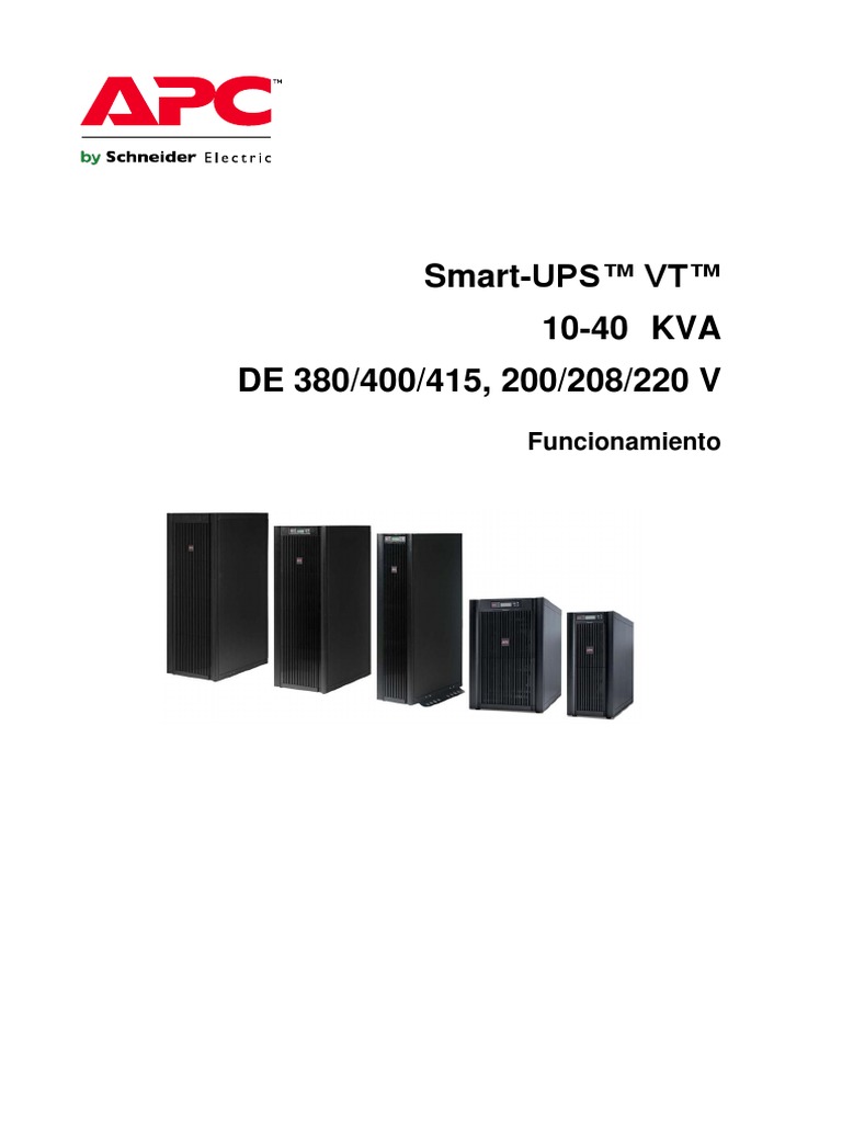 Manual Del UPS APC Traducido Al Español | PDF | Batería (electricidad ...