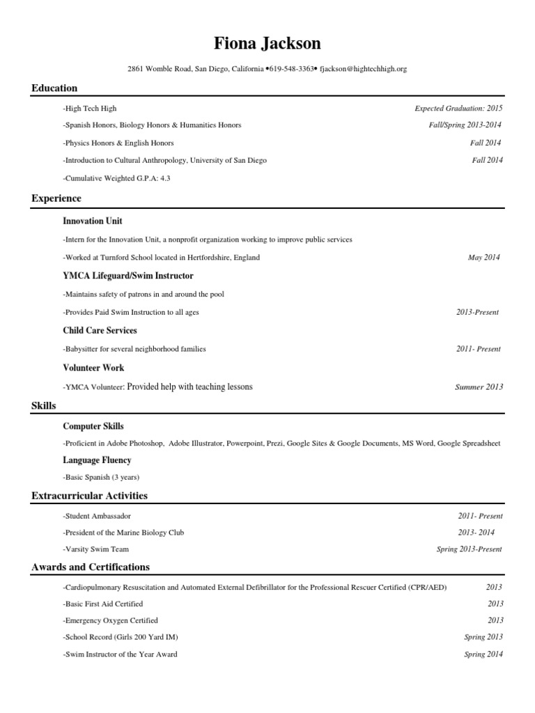 Fiona Jackson's Academic & Career Profile | PDF | Career & Growth