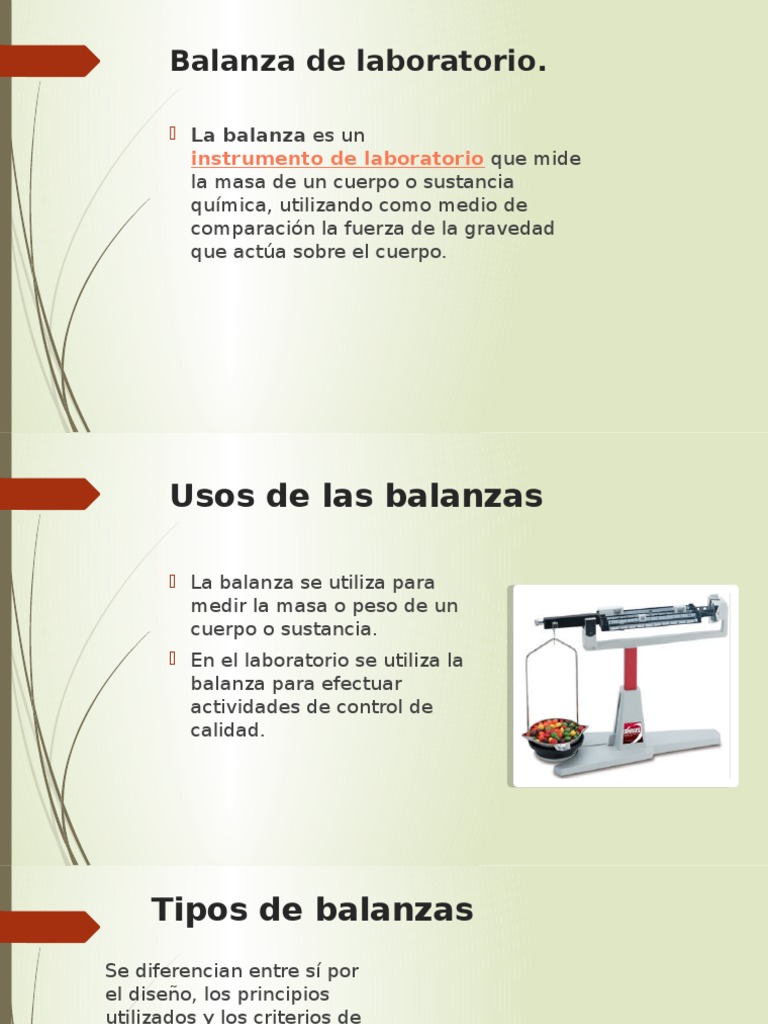 Clasificacion de Balanzas | PDF
