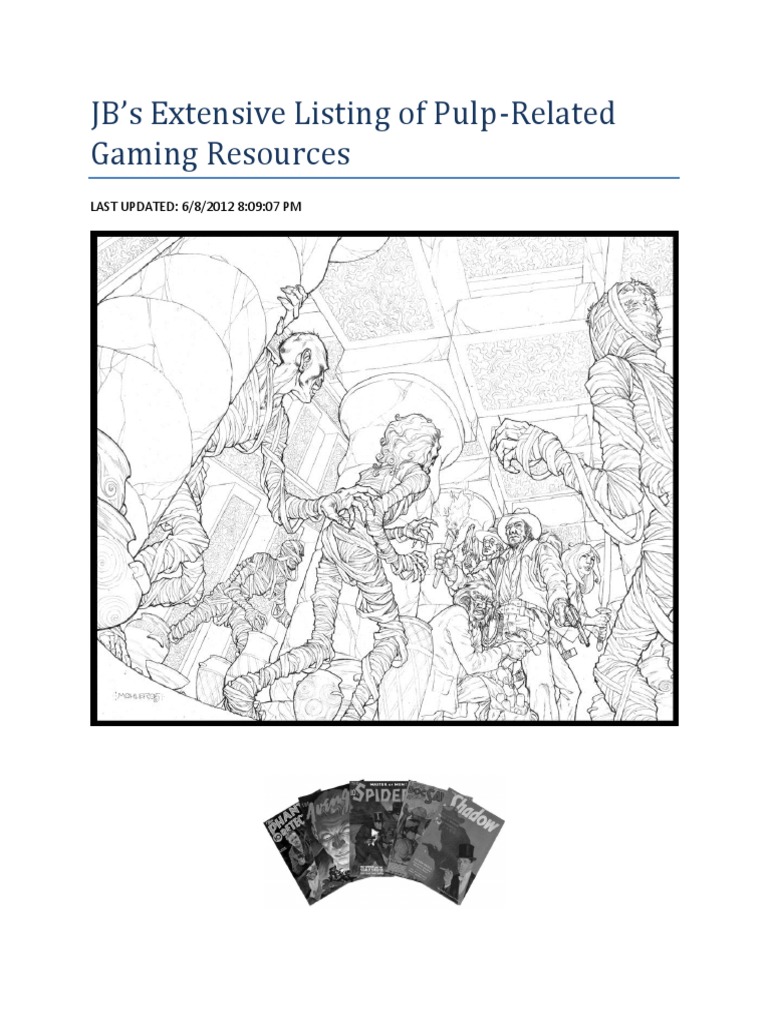 Pulp Resources | PDF | Pulp Magazine | H. P. Lovecraft