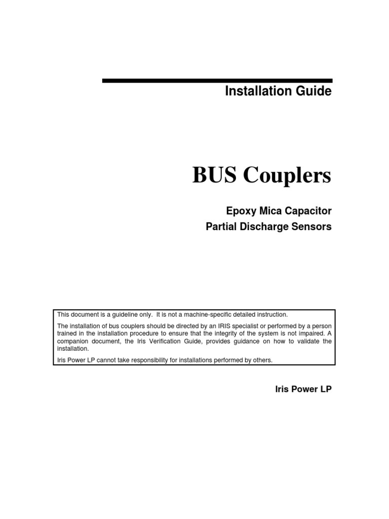 Bus Coupler Installation Guide | PDF | Cable | Coaxial Cable