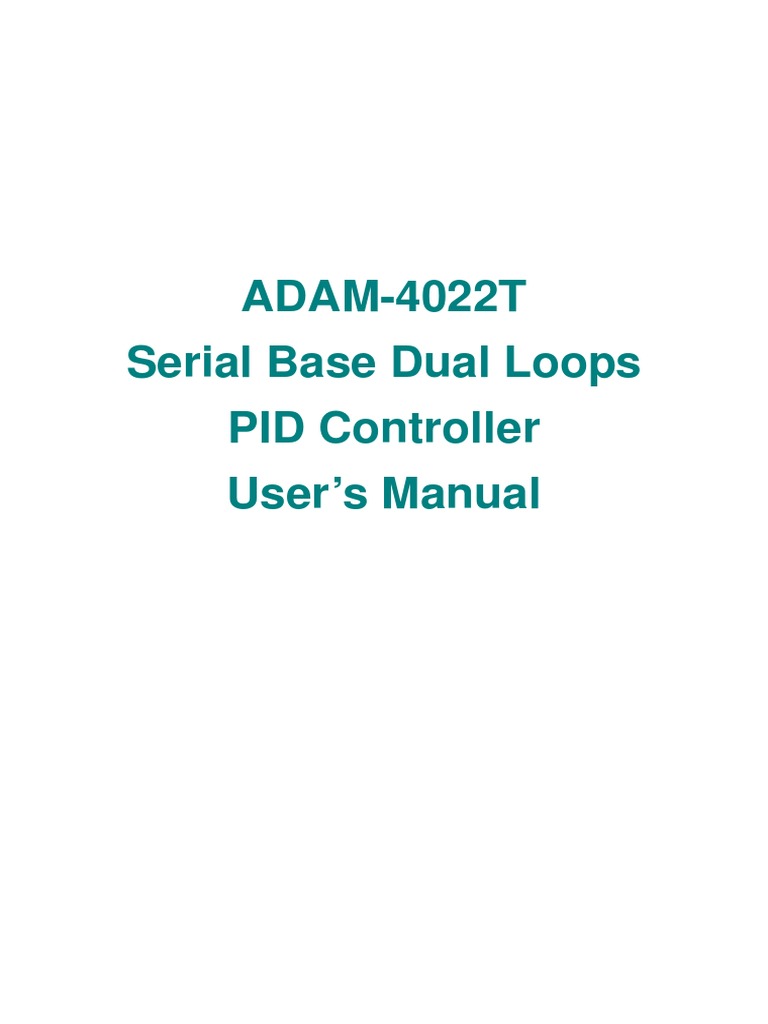 Dual Loop PID Controller Manual | PDF | Electrical Engineering | Computing