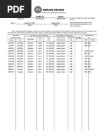 Government Employee Service Record Sample | PDF | Government