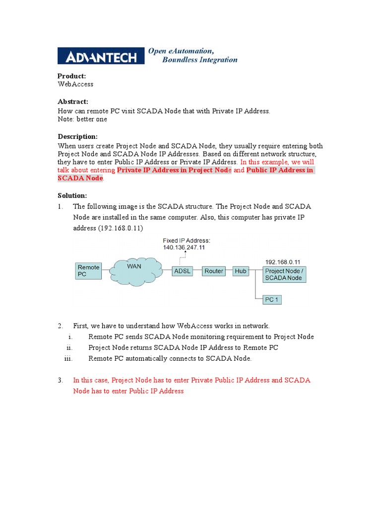 IE View - SCADA With Private IP Address | PDF