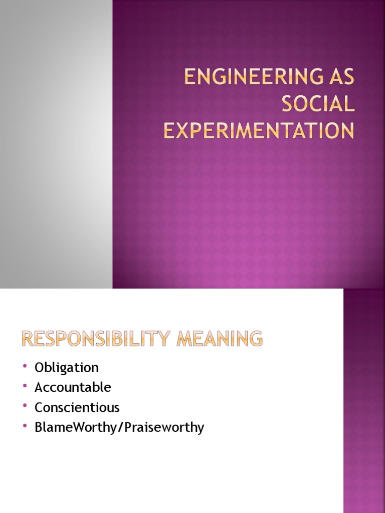Engineering as Social Experimentation | Intel | Profession