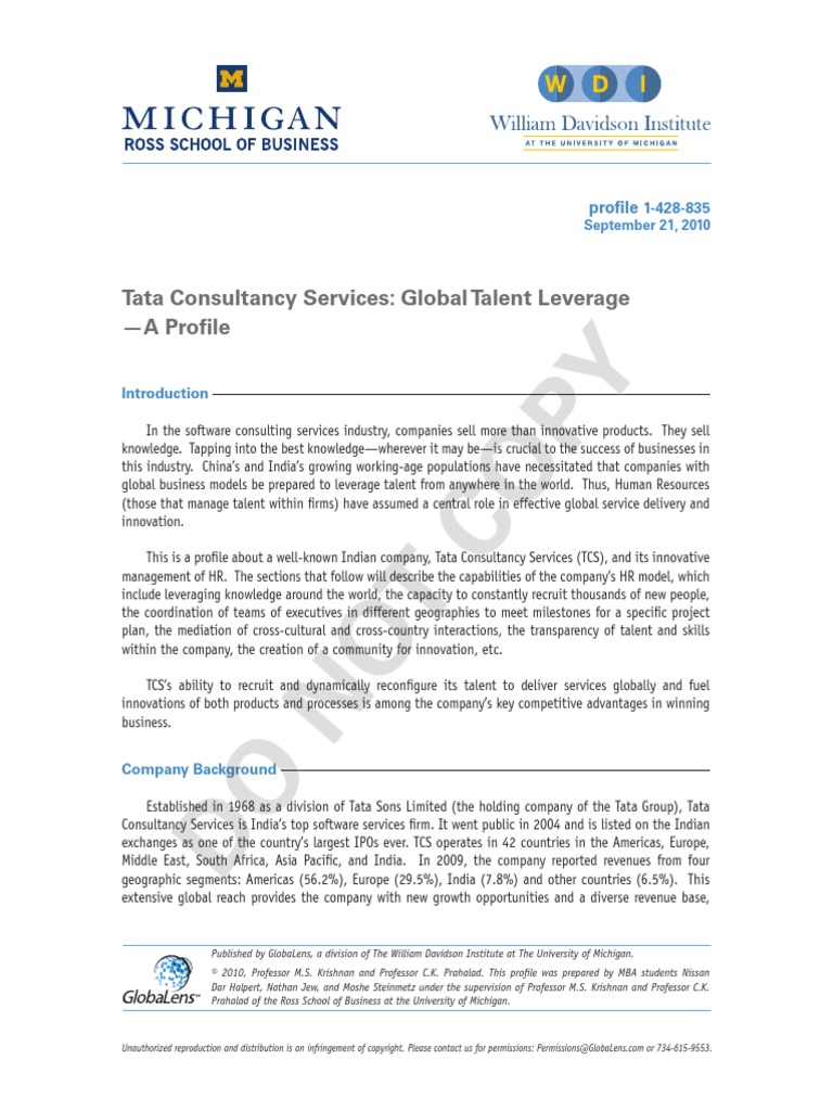 TCS Competency Management | PDF | Innovation | Software As A Service