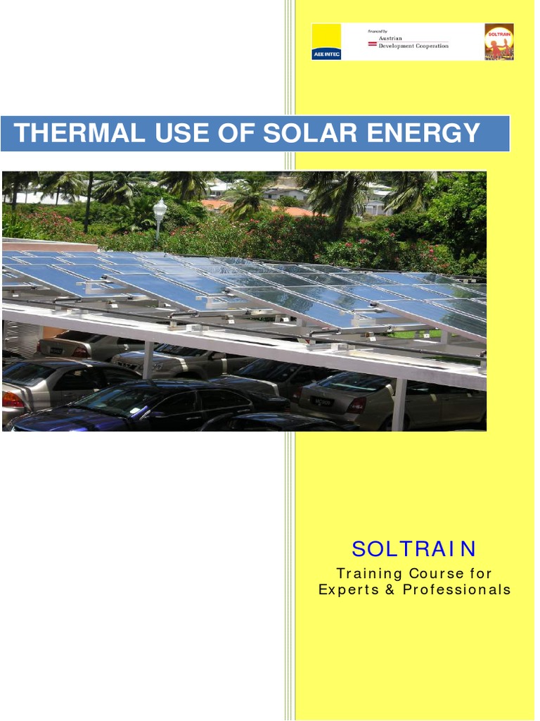 Solar Thermal Systems Manual | PDF | Solar Energy | Energy Development