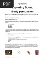 Music Body Percussion | PDF | Rhythm | Music Theory