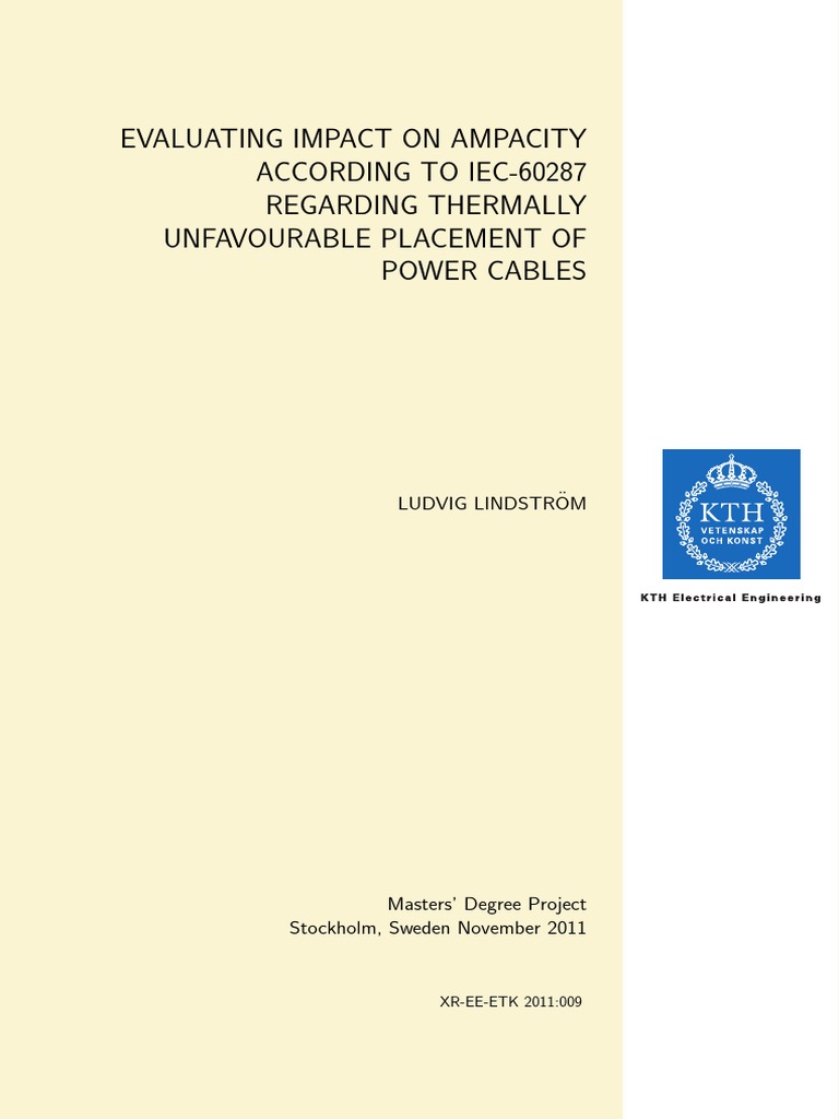 Application IEC 60287 | PDF