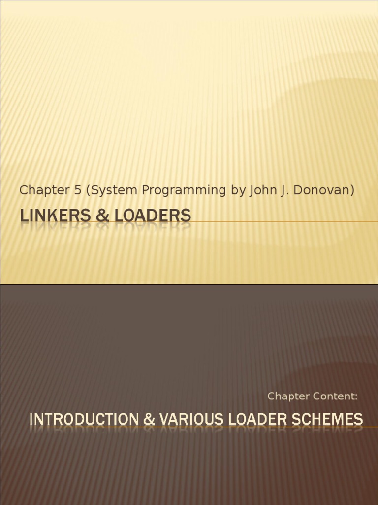 Linkers & Loaders | PDF | Subroutine | Assembly Language
