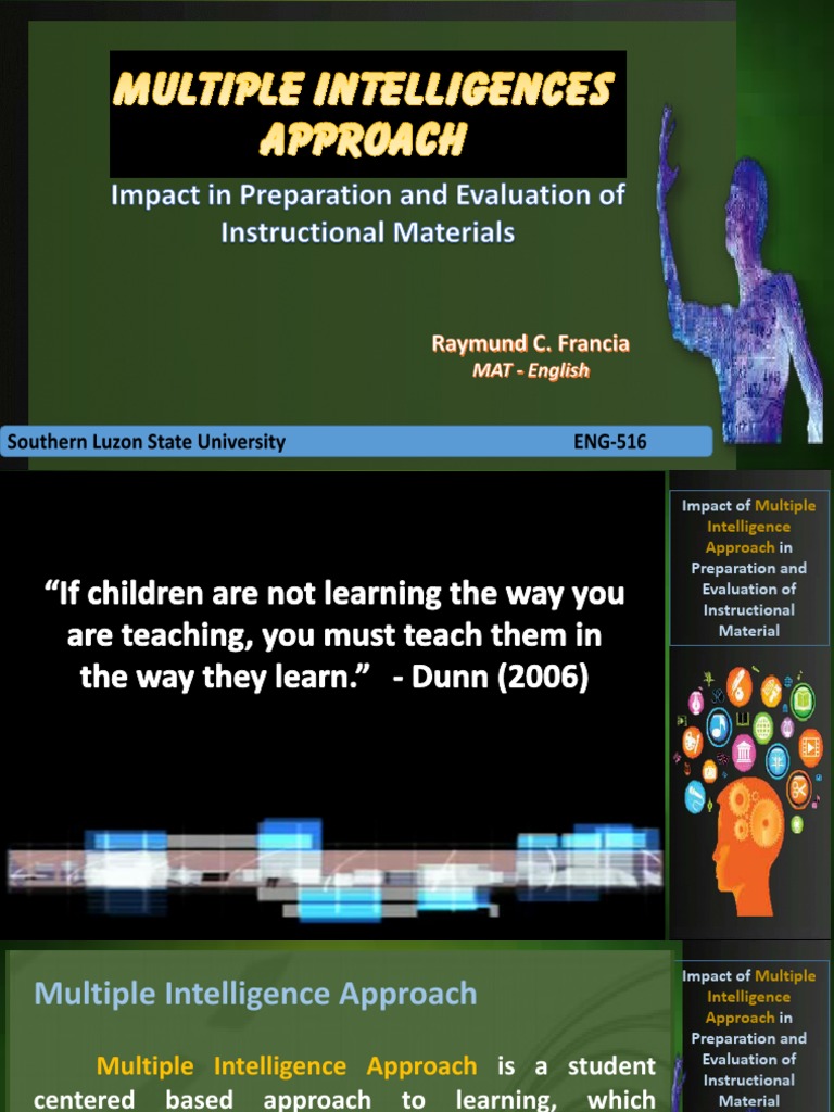 Educators' Guide to Multiple Intelligences | PDF | Intelligence | Applied Psychology