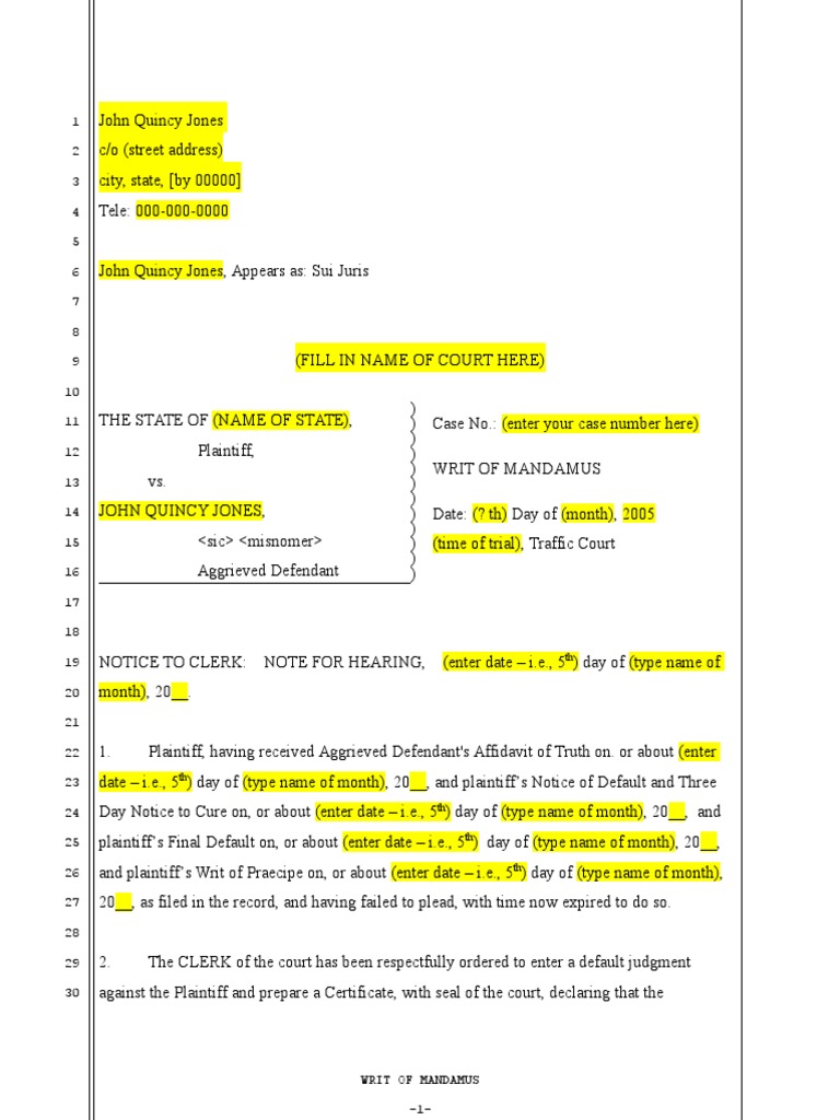 Writ of Mandamus V3 | Legal Procedure | Common Law