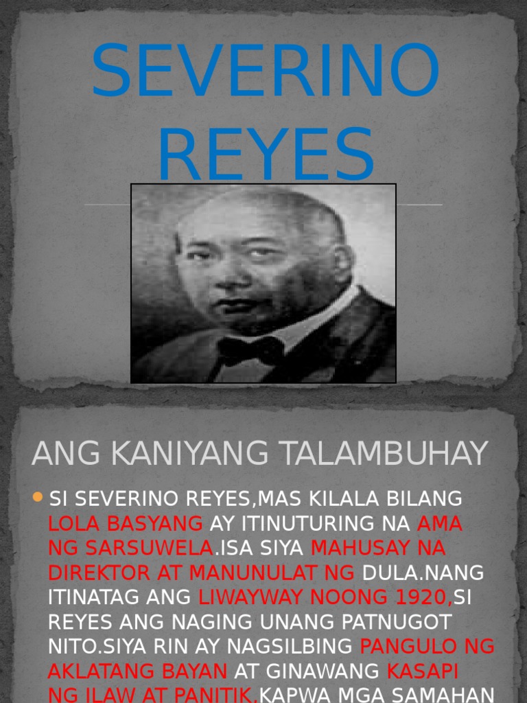 Severino Reyes | PDF
