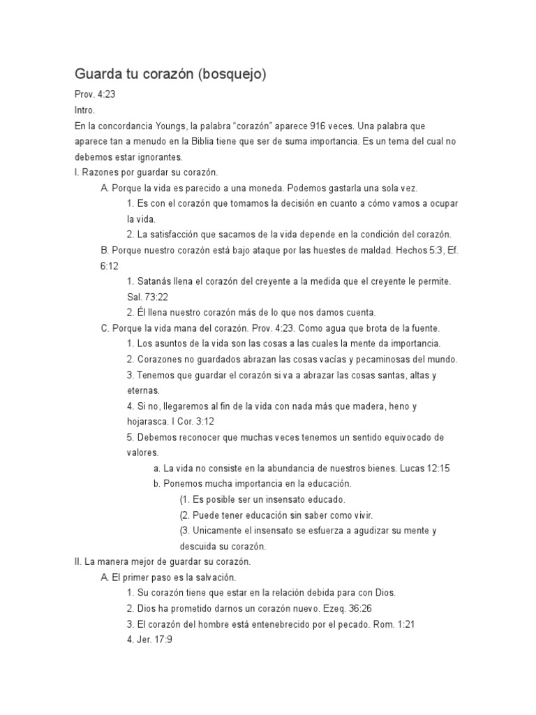 La importancia de guardar el corazón: Un análisis de los desafíos ...