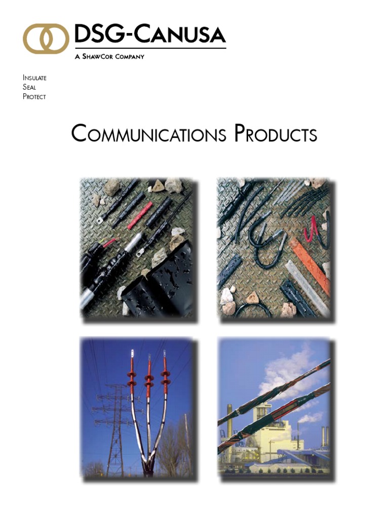 Canusa CATalogo Communications | PDF | Optical Fiber | Coaxial Cable