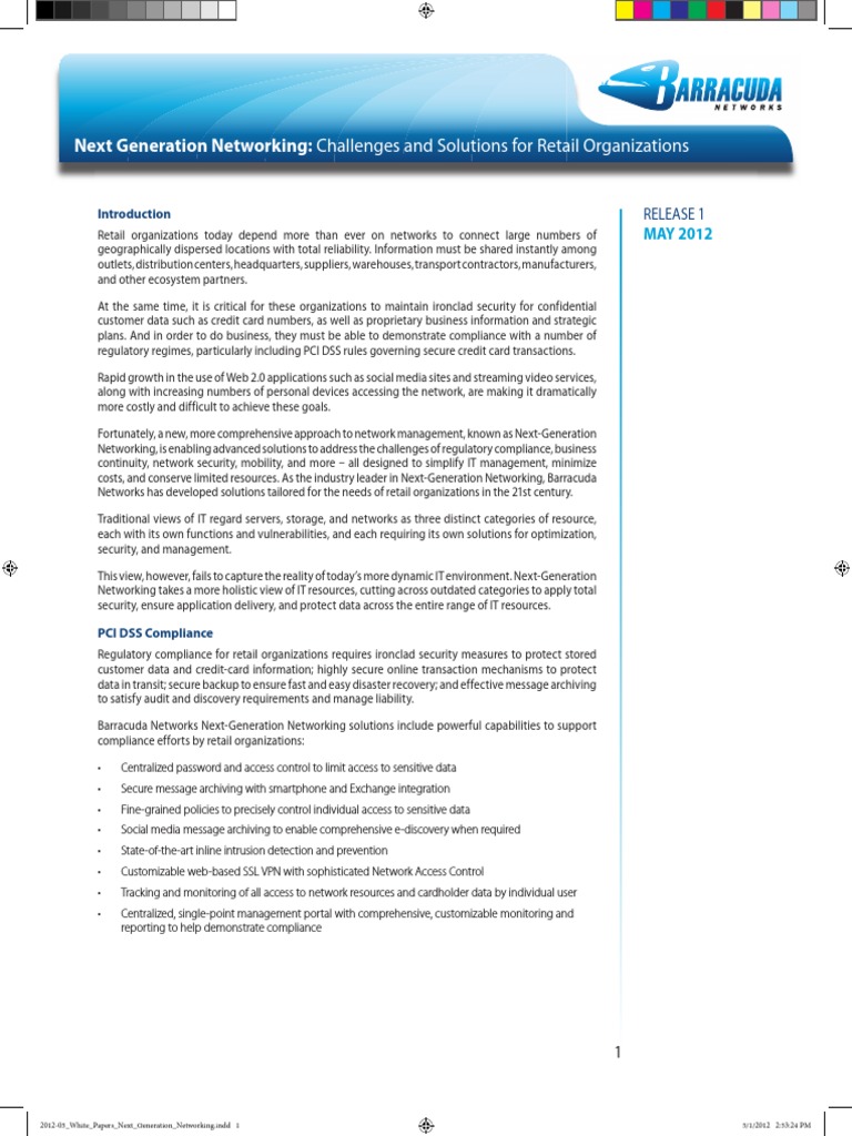 2012-05 White Papers Next Generation Networking PRINT | PDF | Cloud Computing | Computer Network